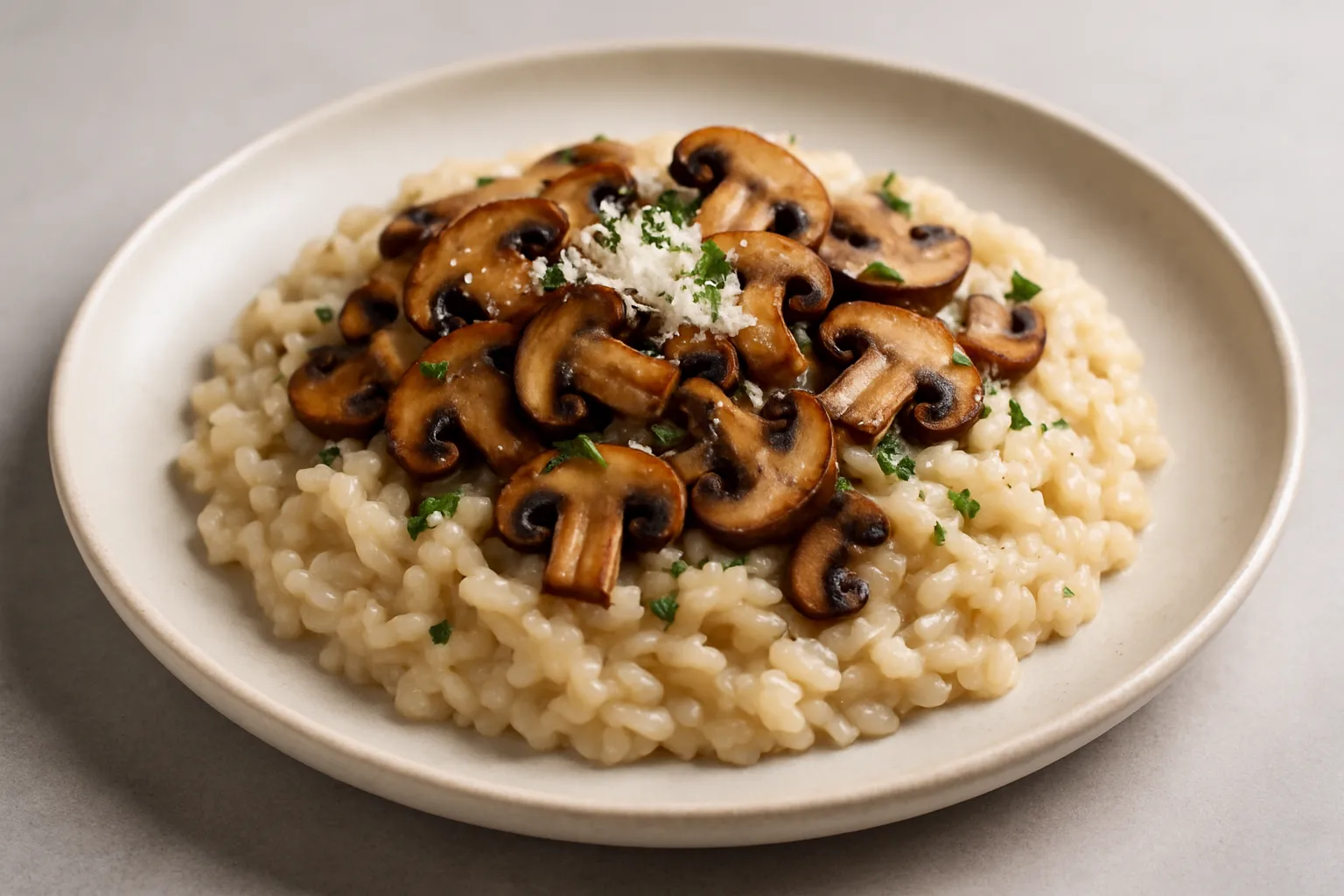 Risotto champignons sans gluten - Recette facile italien