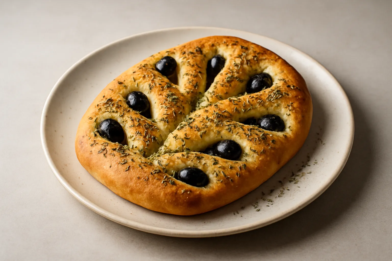Fougasse Provençale aux Olives Sans Œuf - Recette Authentique