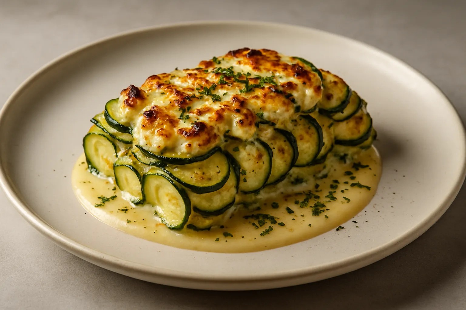 Recette Gratin Courgettes Chèvre - Chef Marcel Lyon