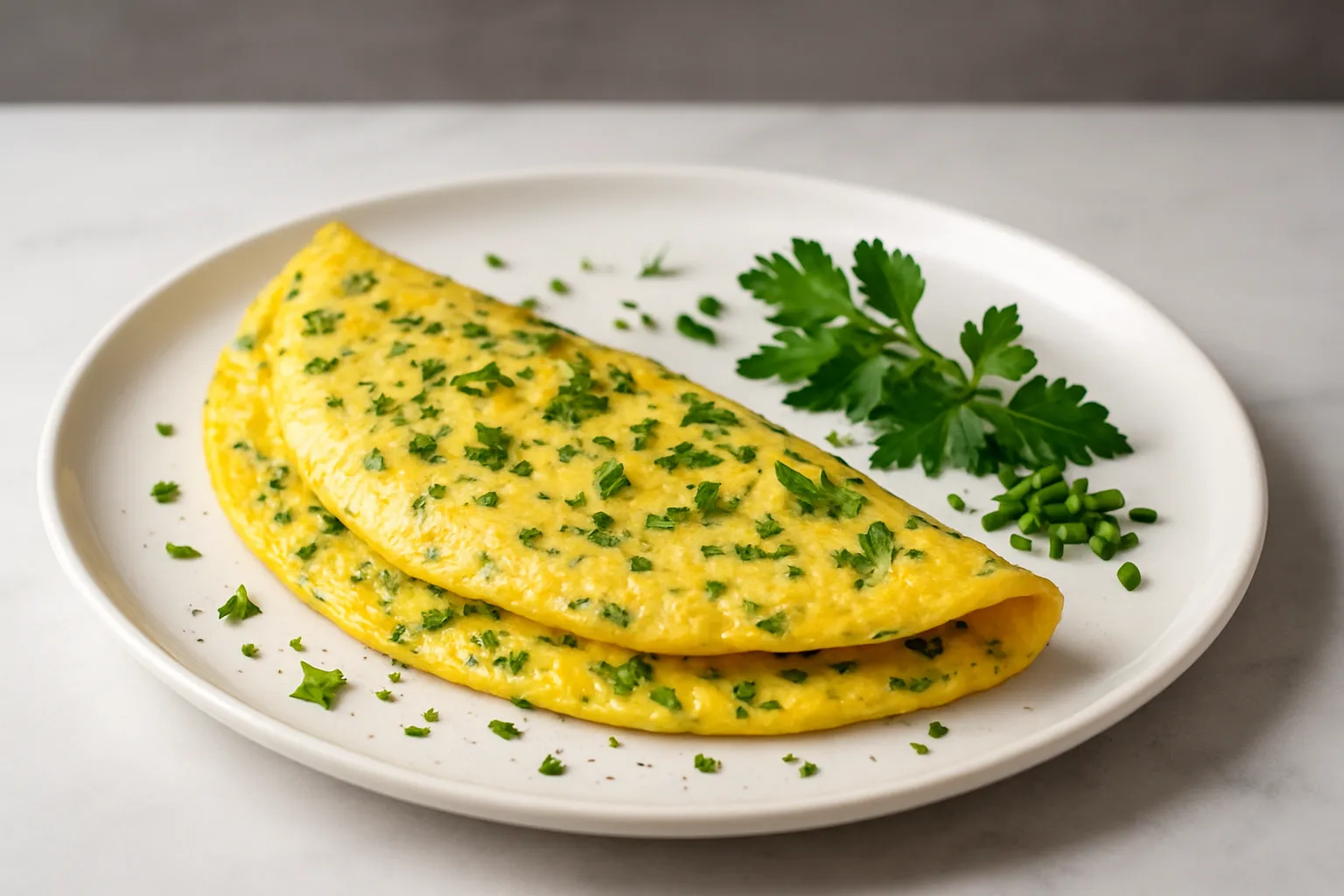Omelette aux fines herbes express - Recette de chef