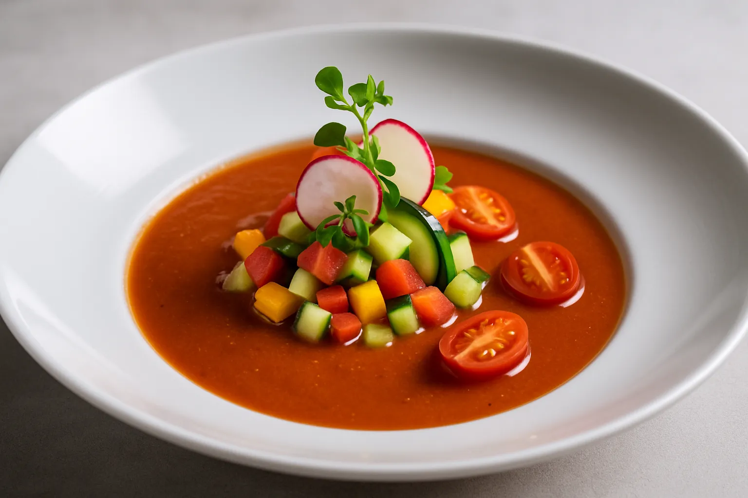 Recette Gazpacho Andalouse - Chef Marcel Lyon